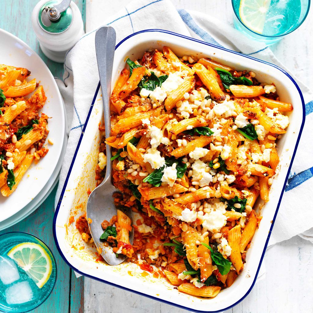 Australian Sweet Potatoes | Sweet Potato Pasta Bake with Spinach and ...